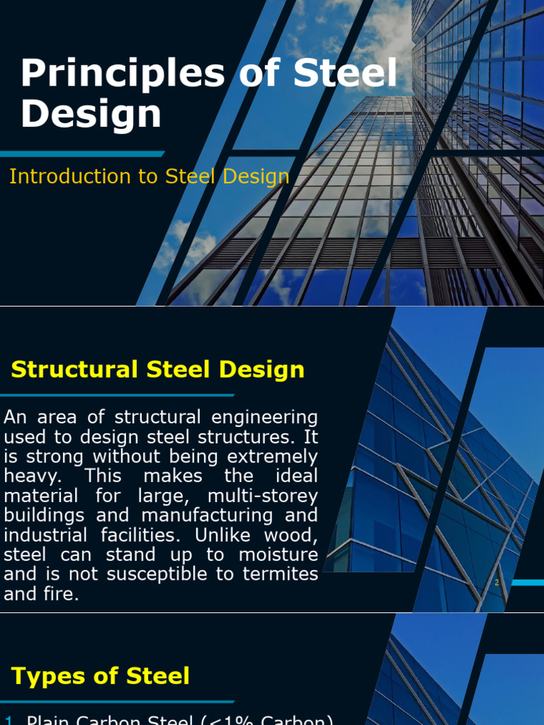 Steel Design Lecture 1 | PDF | Steel | Structural Steel