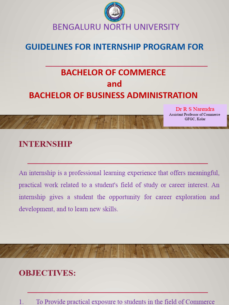 Internship guidelines | PDF | Internship | Job Hunting