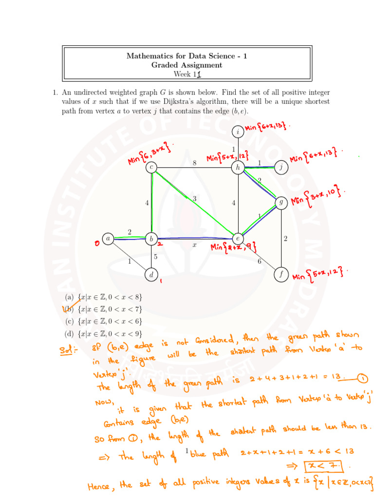 Maths 1 Week 11 GA P2 ? | PDF | Algorithms And Data Structures | Algorithms