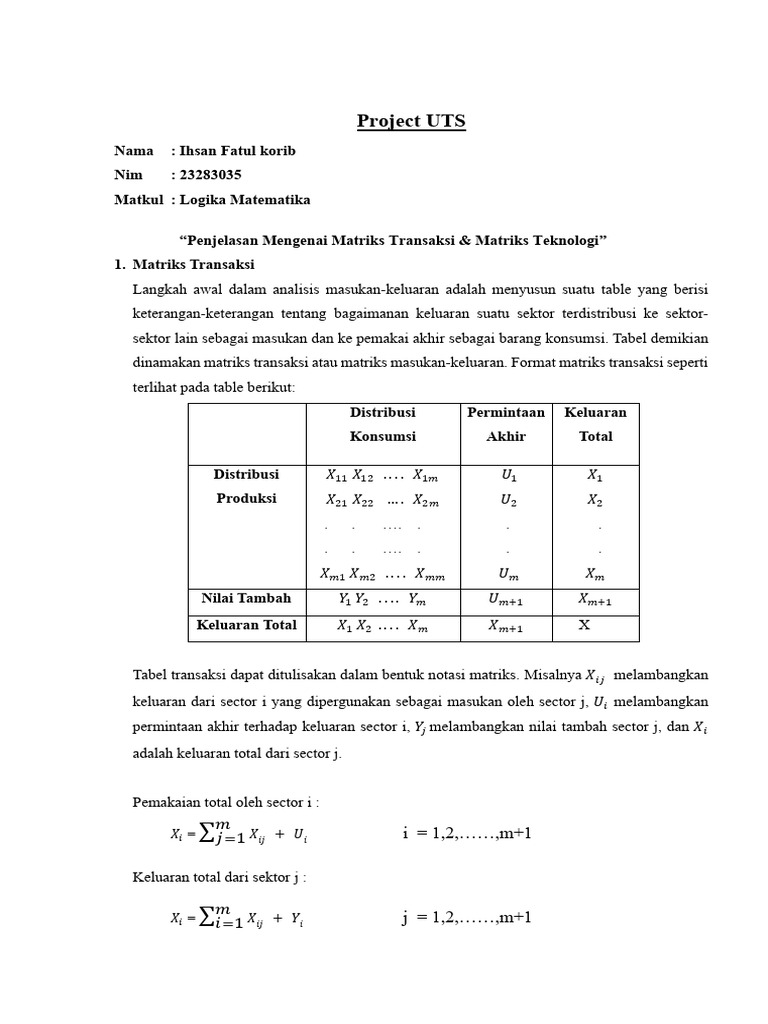 UTS MTK Ihsan | PDF | Metode & Bahan Ajar | Komputer