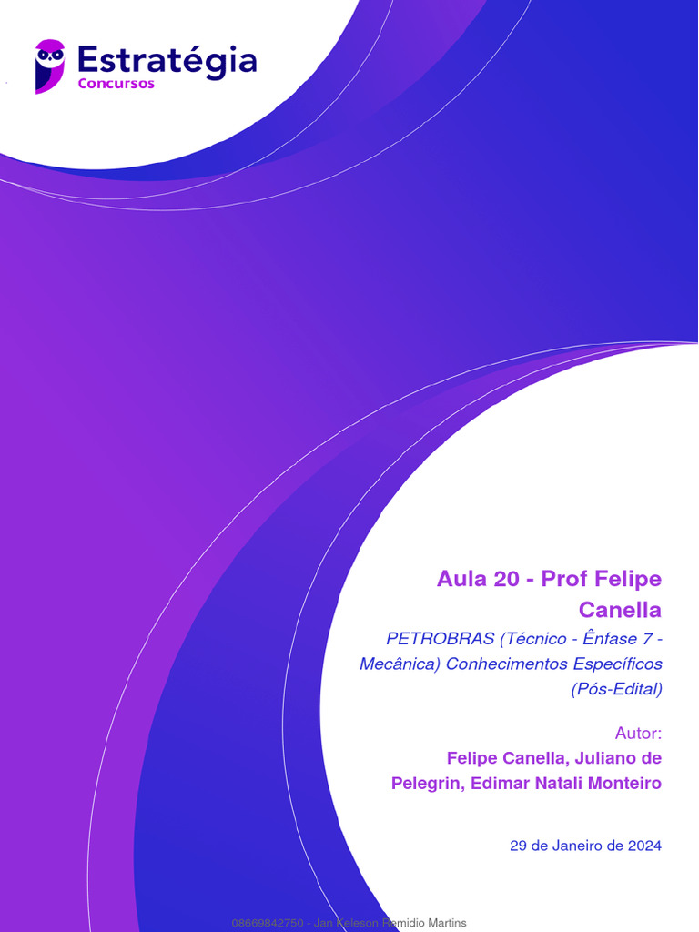 Curso 272839 Aula 20 Prof Felipe Canella bd2f Simplificado | PDF | Moagem (corte abrasivo ...