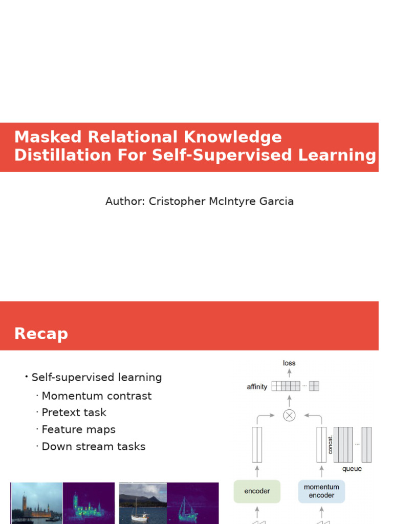 Masked Relational Knowledge Distillation For Self-Supervised Learning | PDF
