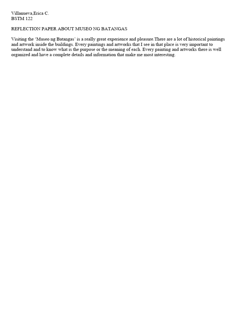 Reflection Paper | PDF