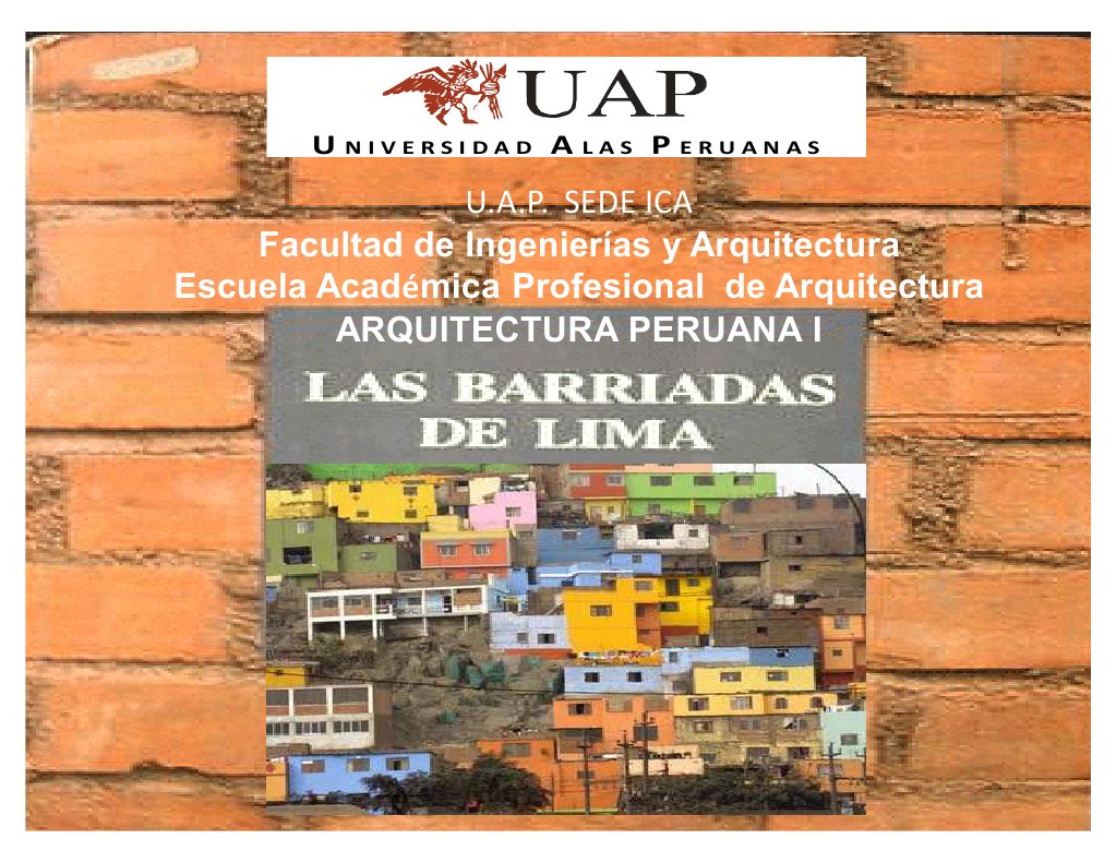 Las Barriadas de Lima | PDF | Business | Economía (general)