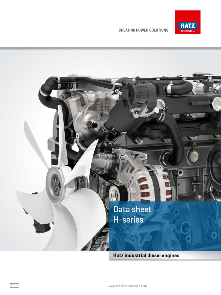 Hatz Data Sheet H-Series 2020-02 en-US 70254372 | PDF | Horsepower | Engines