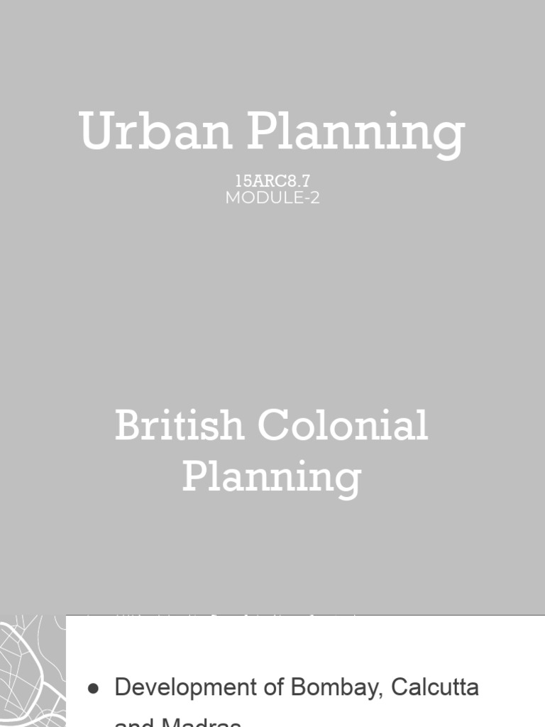 Module 2 | PDF | Planning | Urbanization