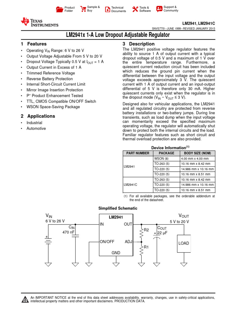 LM 2941 | PDF | Electrostatic Discharge | Computer Engineering