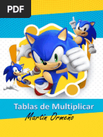 Tablas de Multiplicar Sonic | PDF