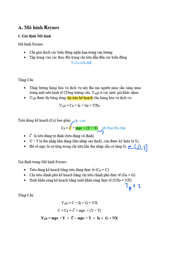 P03A. Mô Hình Keynes | PDF