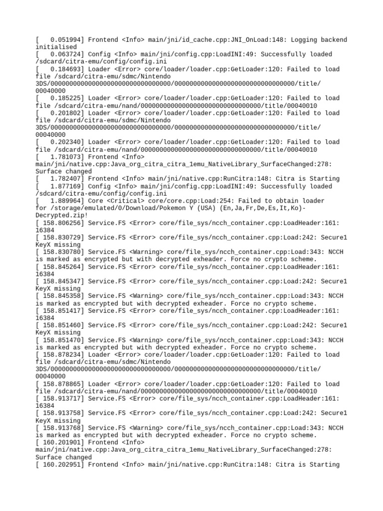 Citra Log | PDF | Encryption | Computing