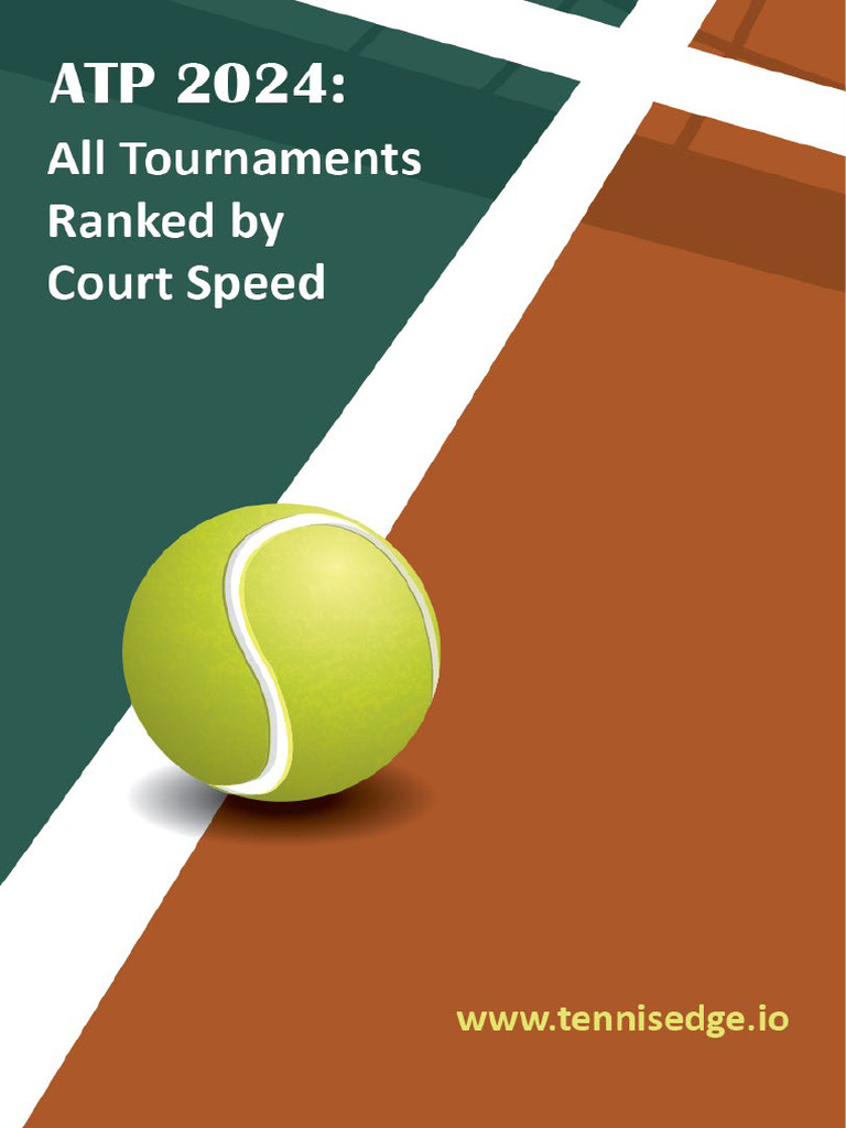 ATP Court Speed Ranking 2024 | PDF | Tennis Players | Tennis Tournaments