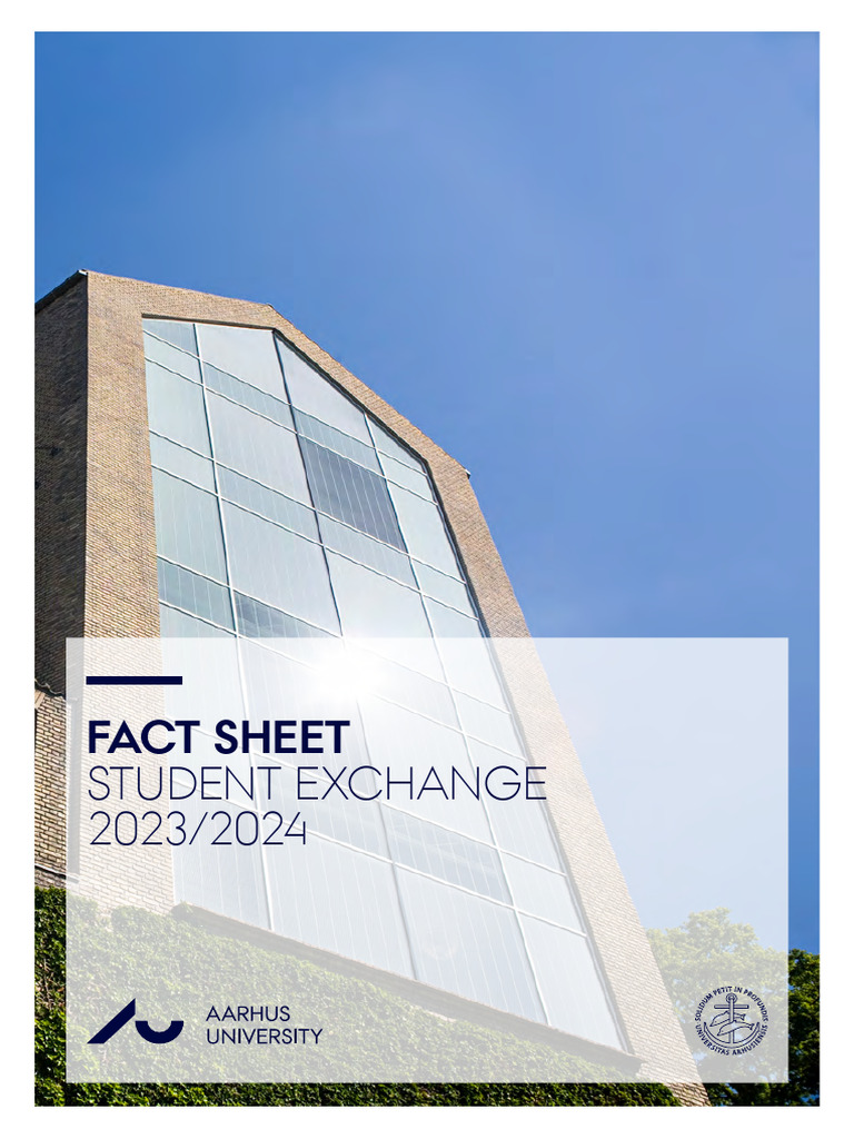 Aarhus University Fact Sheet 2023-24 01 | PDF | Cost Of Living | Academic Term