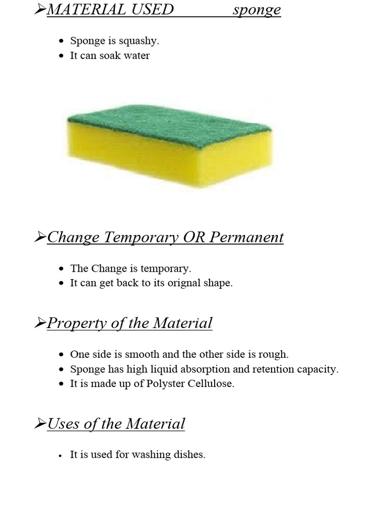 Sponge | PDF