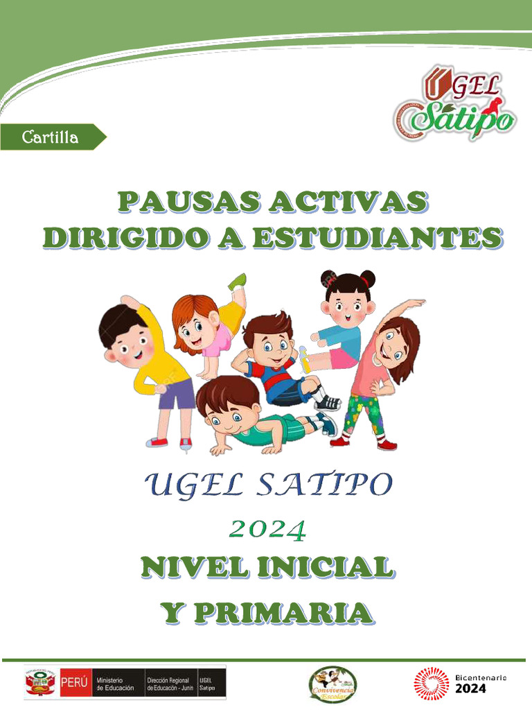 CARTILLA DE PAUSAS ACTIVAS INICIAL Y PRIMARIA | PDF | Respiración