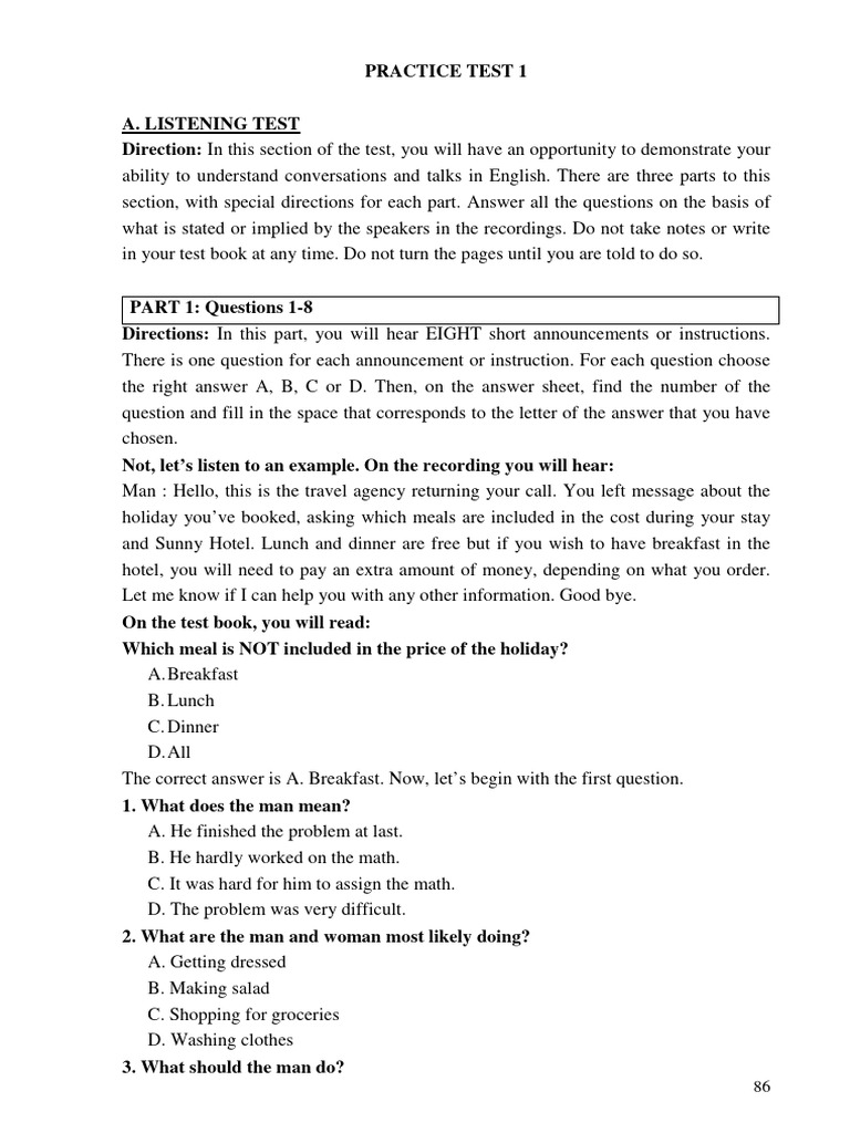 1.giáo Trình c1 Vstep - Student' S Book-Practice Test-1 | Download Free ...