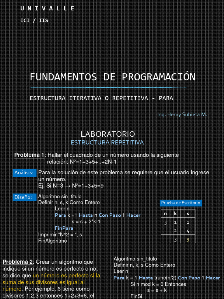Sol - Lab - Estructura - Repetitiva - para - 4 | PDF | Algoritmos | Triángulo