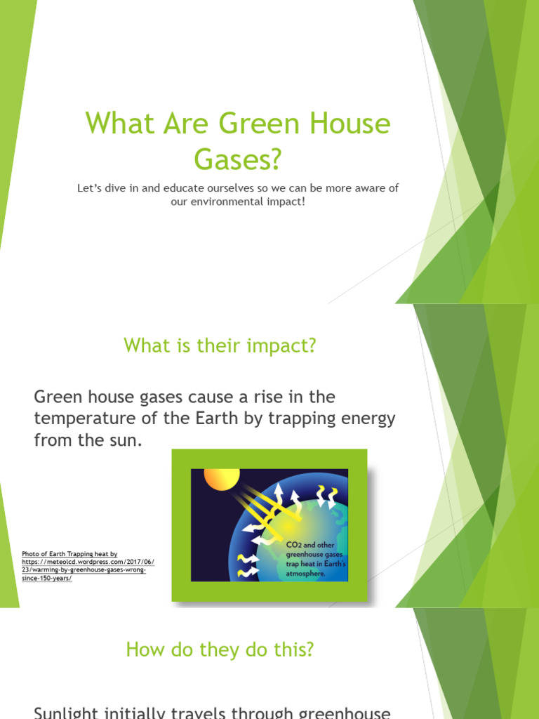 Greenhouse Gases Explained | PDF | Greenhouse Gas | Atmosphere Of Earth