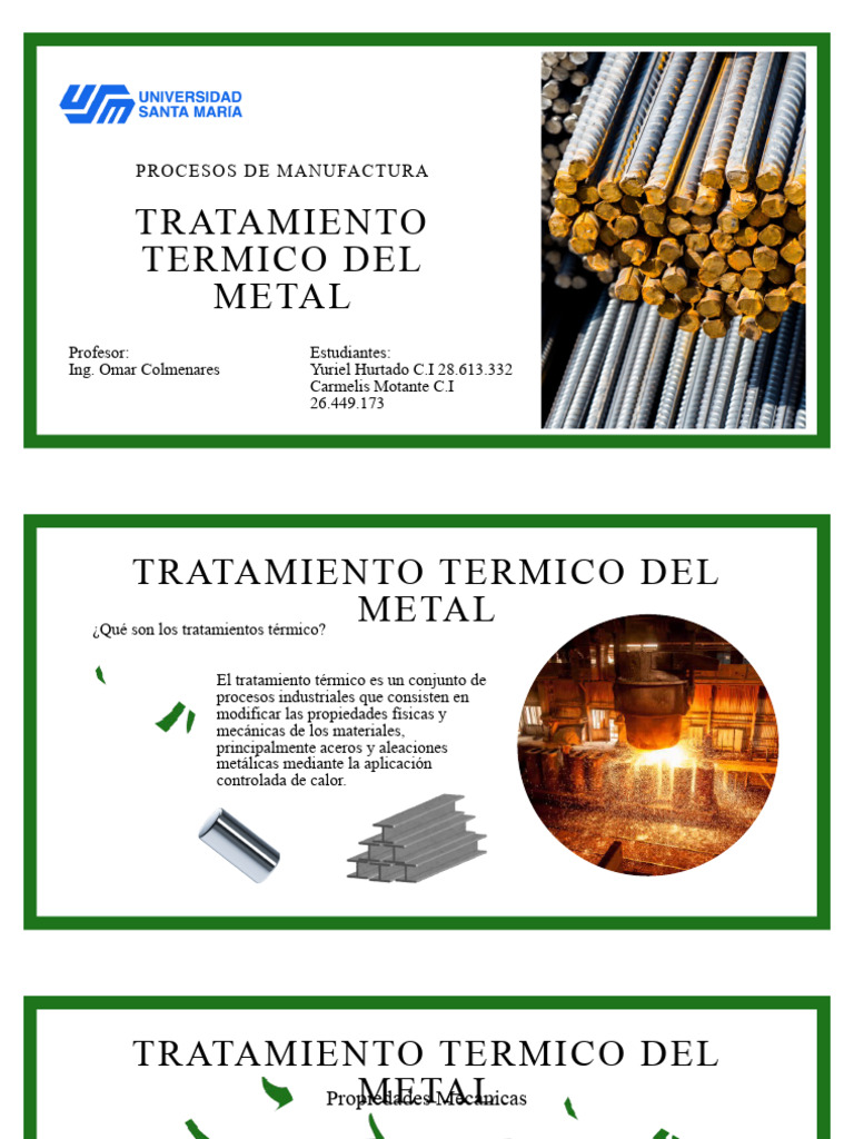 Tratamiento Termico | PDF | Tratamiento a base de calor | Acero