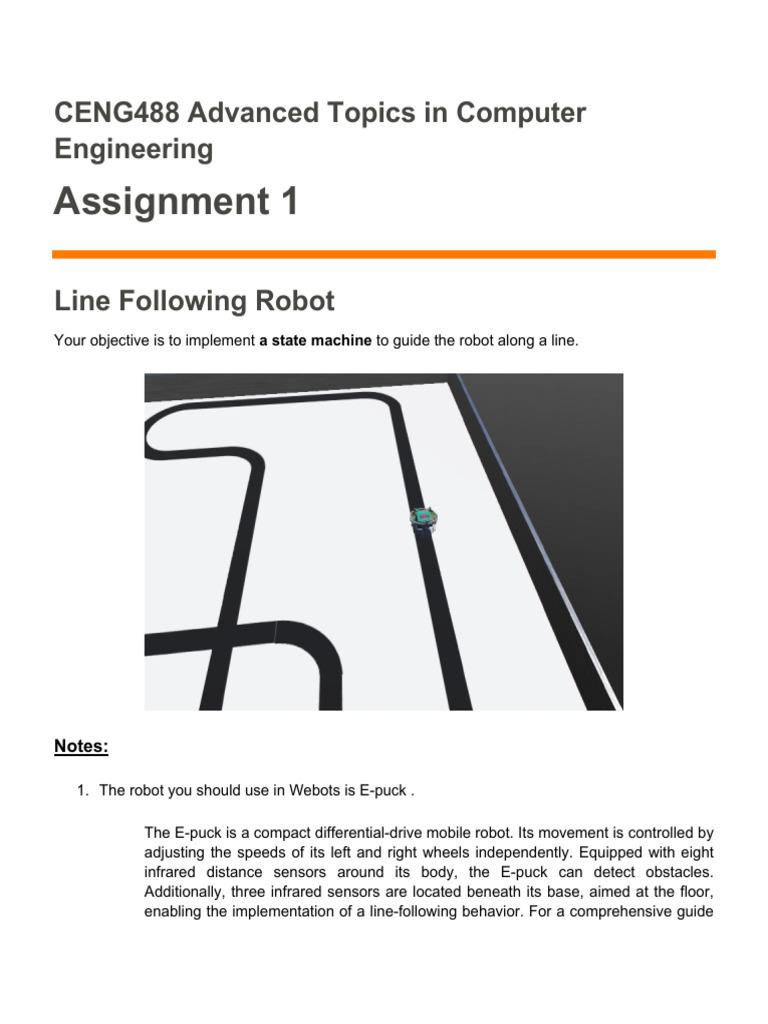Assignment1 LineFollowing | PDF | Computing | Computer Science