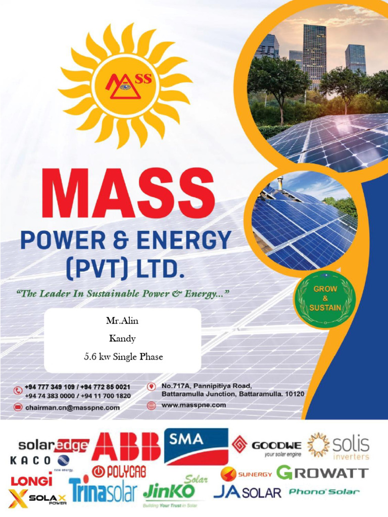 Mrs - Dinusha Nikapotha CIN-341 | PDF | Photovoltaic System | Photovoltaics