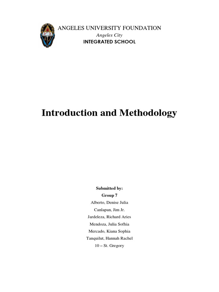 Group 7 - Intro and Methodology | PDF | Diabetes | Medical Specialties
