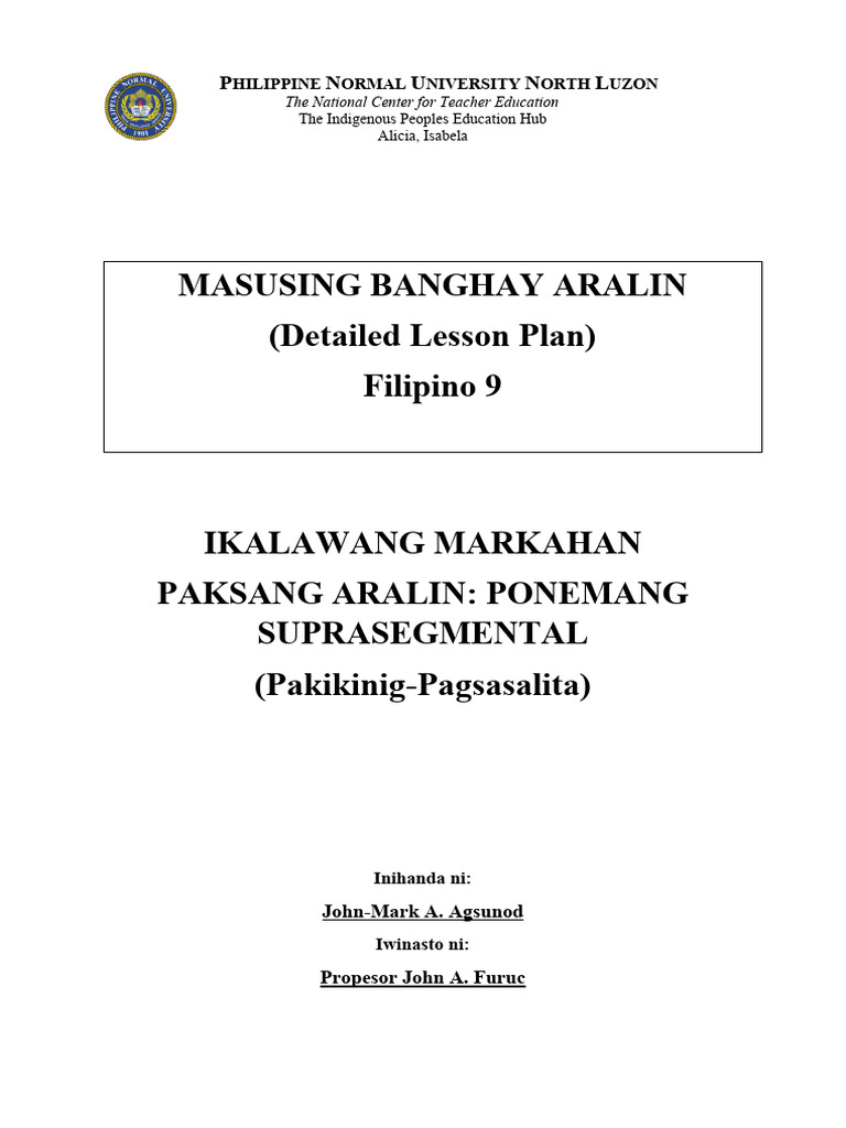 Banghay Aralin | PDF