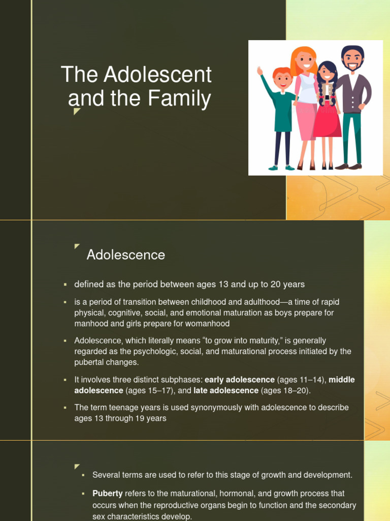The-Adolescent-and-the-Family | PDF | Adolescence | Puberty