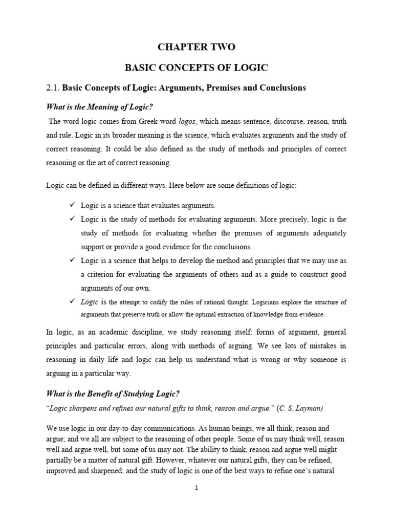Logic and Critical Thinking Chapter 2 | PDF | Argument | Deductive Reasoning