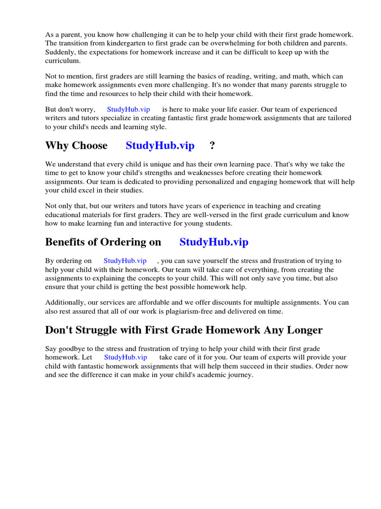 First Grade Homework Help Guide | PDF | Homework | Phonics