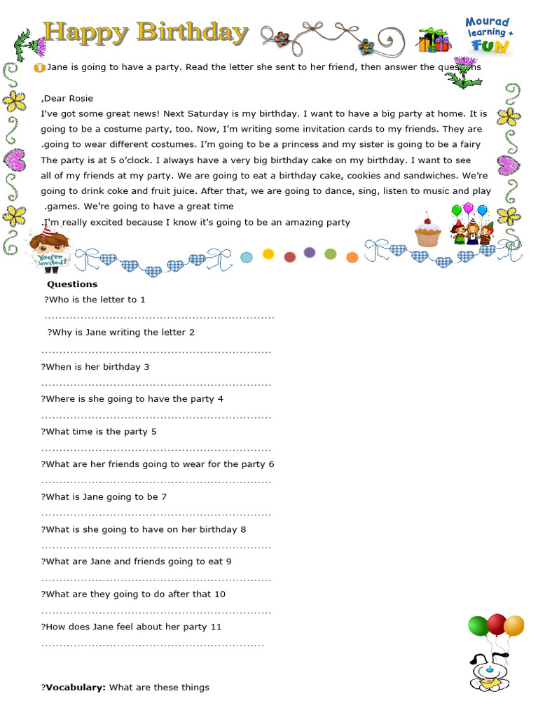 Birthday Party | PDF | Birthdays