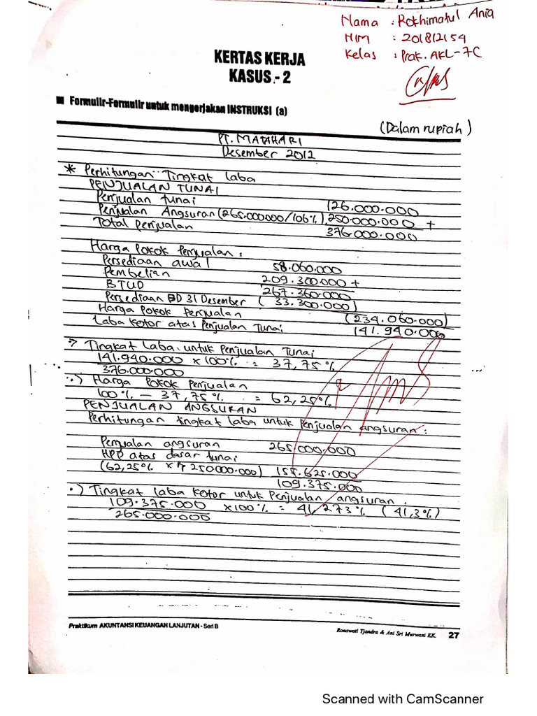 Rokhimatul Ania Kasus 2 | PDF