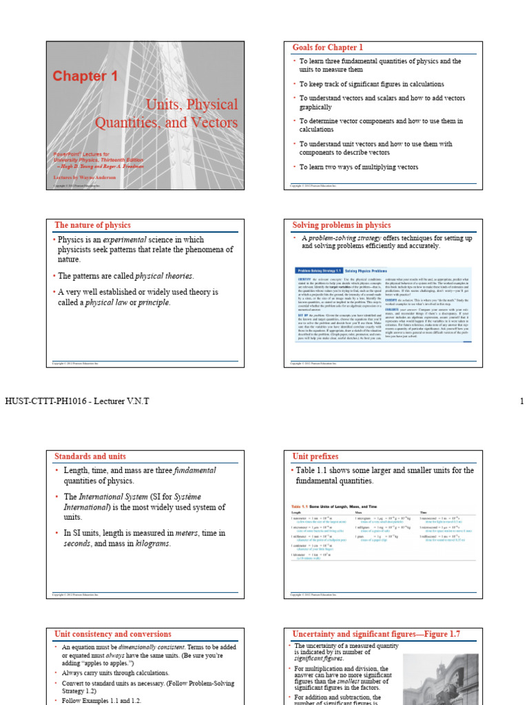 01 Lecture Outline | PDF | Euclidean Vector | Significant Figures