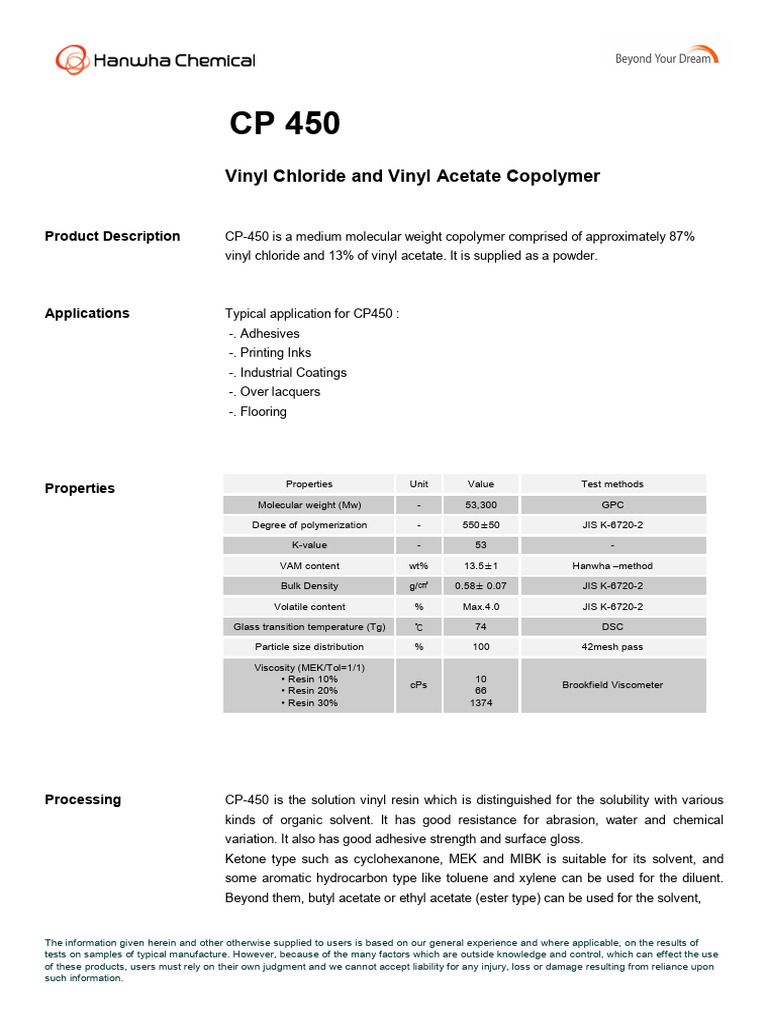 CP-450 | PDF | Polyvinyl Chloride | Materials