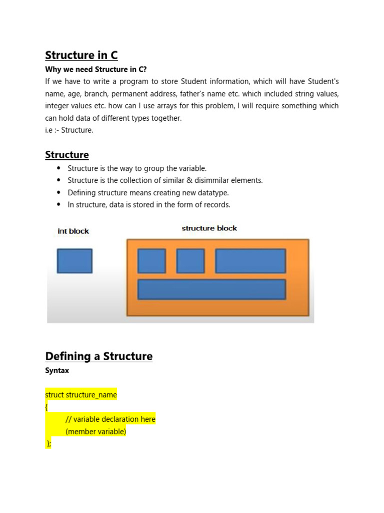 Understanding Structures in C | PDF | Pointer (Computer Programming) | Software Development