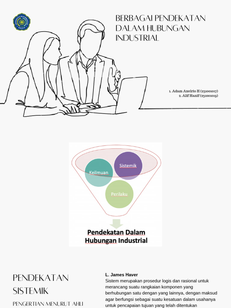 Alif & Adam - Berbagai Pendekatan Dalam Hubungan Industrial | PDF