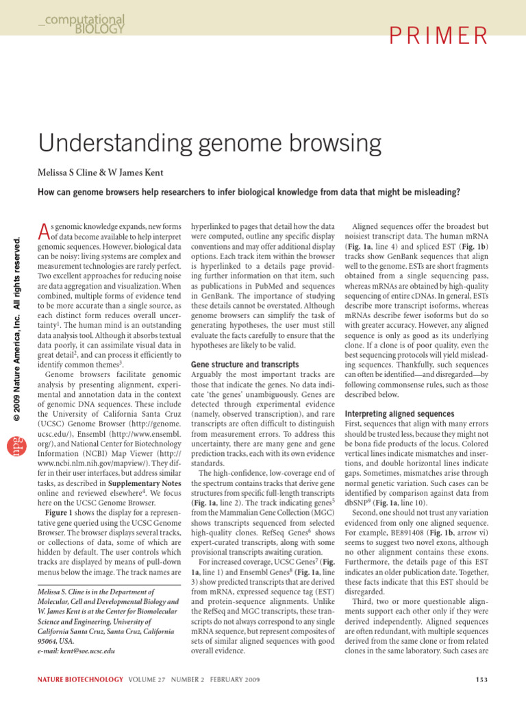 Lectura Complementaria 1 | PDF | Messenger Rna | Gene