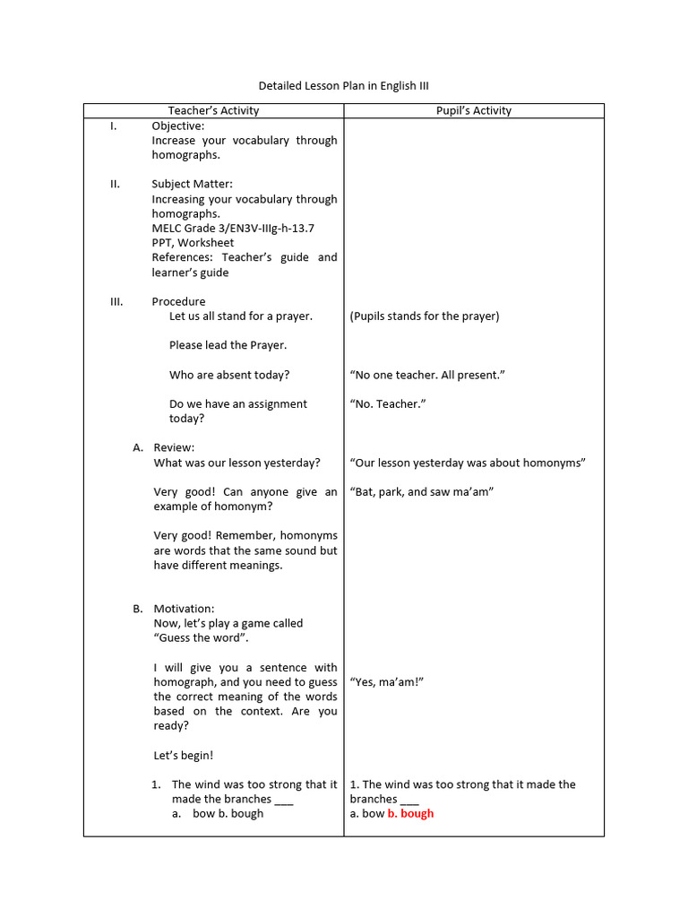Final Dlp for English 3 | PDF | Learning | Human Communication