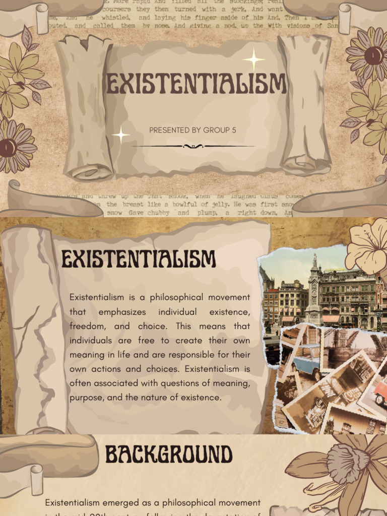 GROUP 5 Existentialism | PDF | Existentialism | Liberal Arts Education