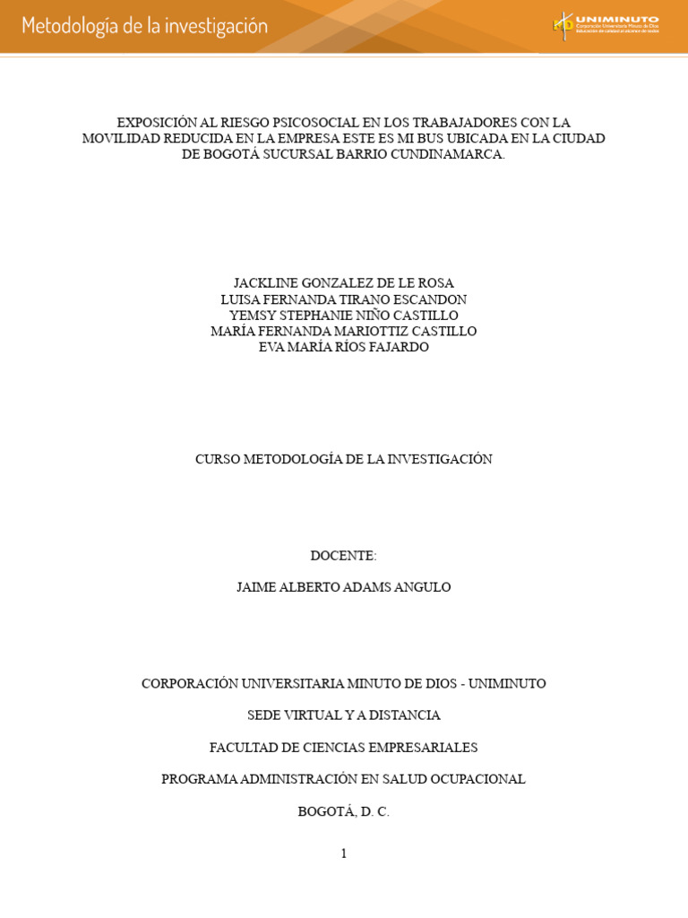 Activida 4 Metodologia | PDF | Acoso sexual | Invalidez