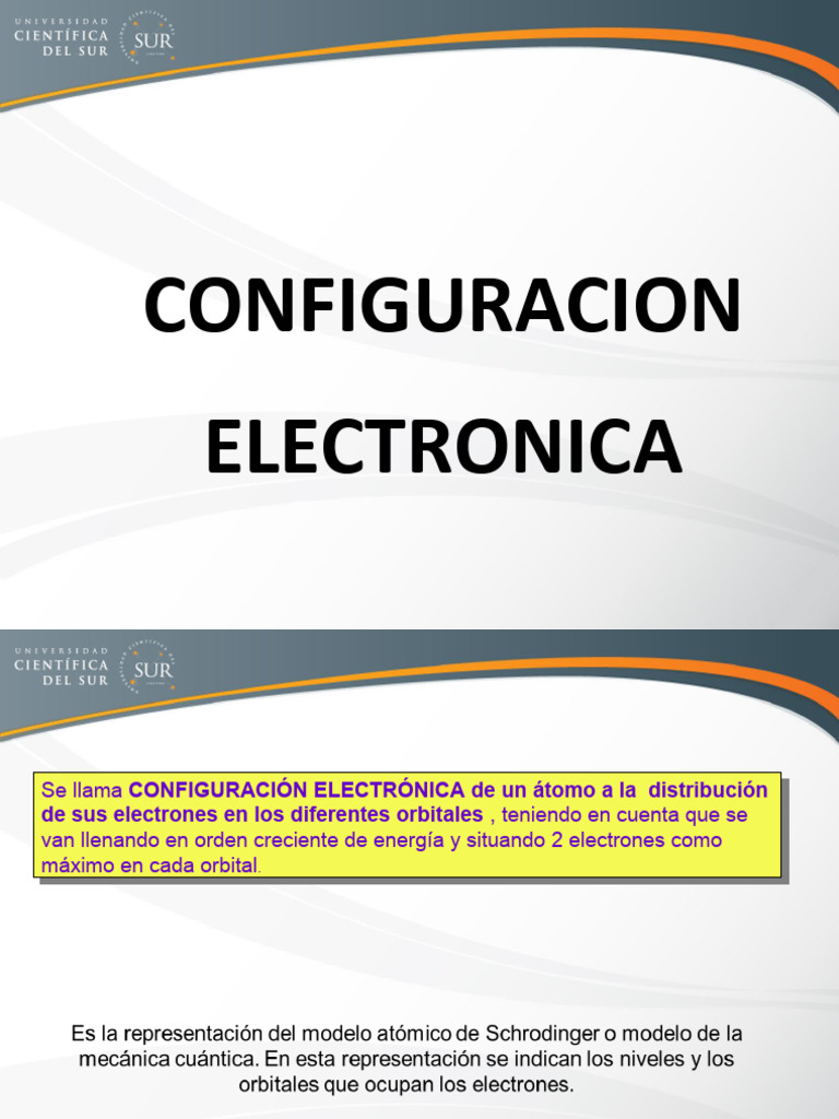 8.configuracion Electronica | PDF | Configuración electronica | Fases de la materia