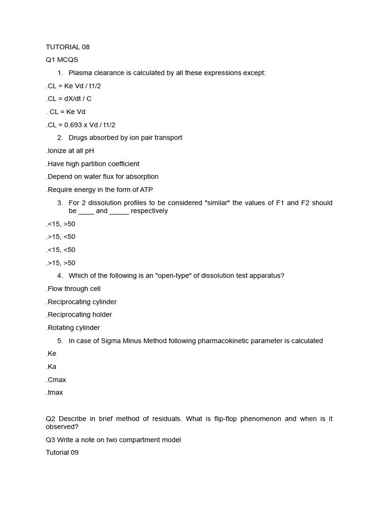 Tutorial BPPK | PDF | Pharmacokinetics | Medicinal Chemistry