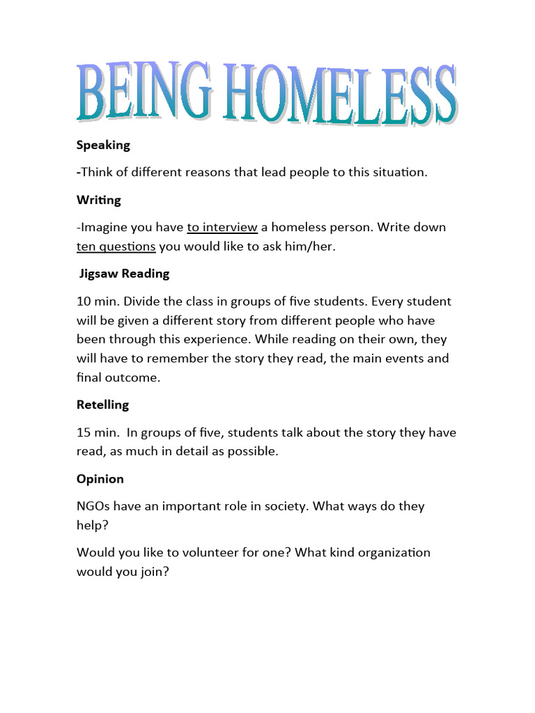 Being Homeless | PDF | Homelessness | Social Psychology