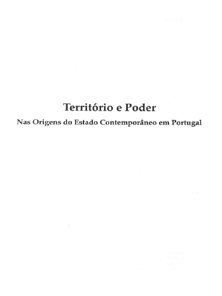 Territorio e Poder | PDF | Portugal | Lisboa
