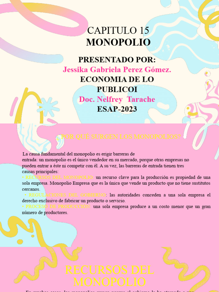 Monopolio Esap 2023 | PDF | Monopolio | Mercado (economía)