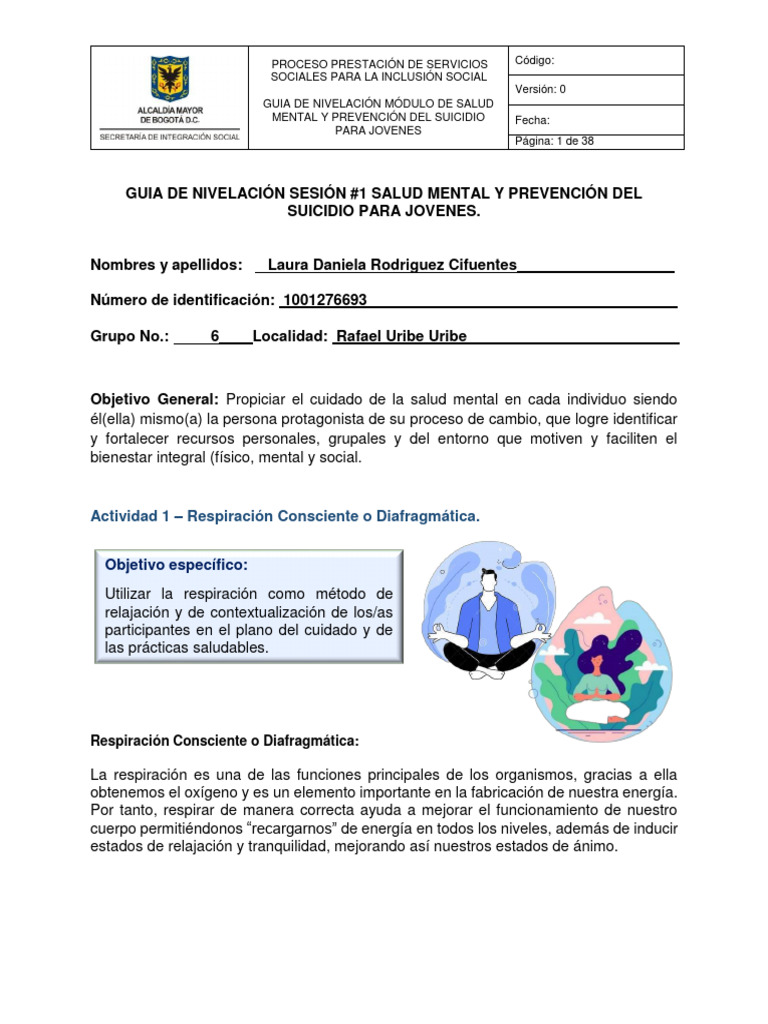 Guías de nivelación Salud Mental (1)-1-8 | PDF | Salud mental | Mente