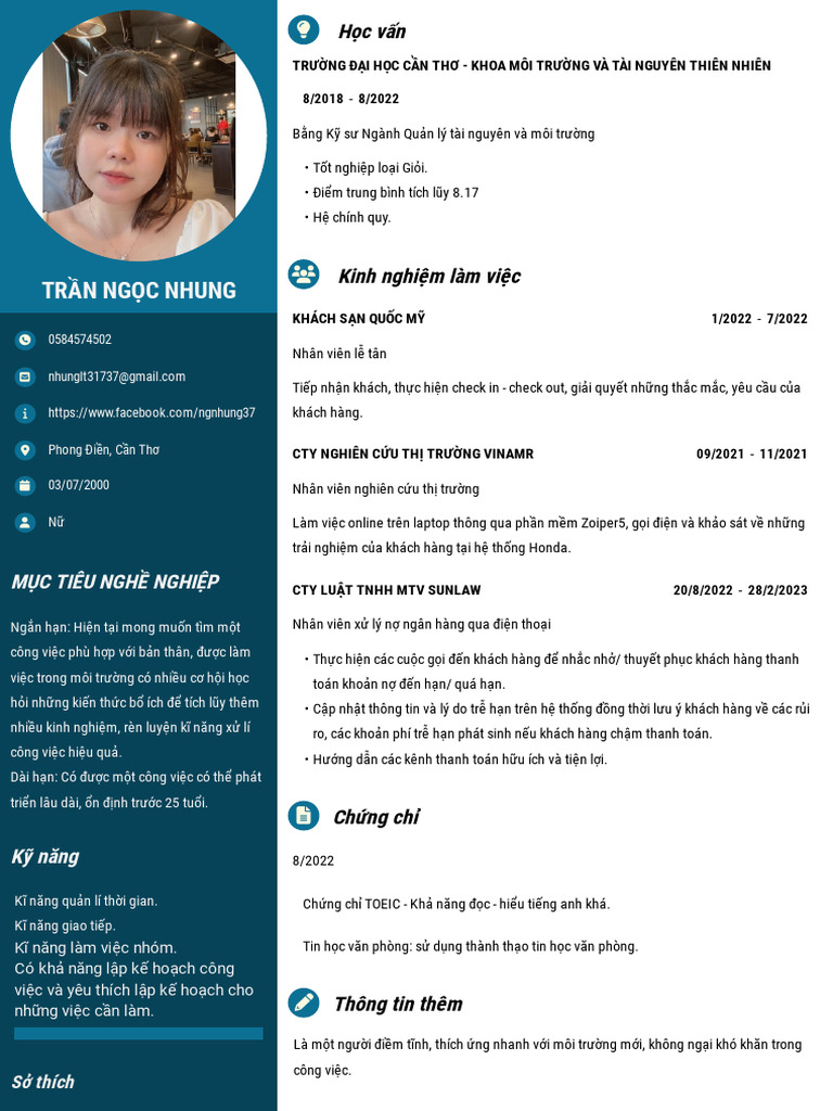 CV-Trần Ngọc Nhung | PDF