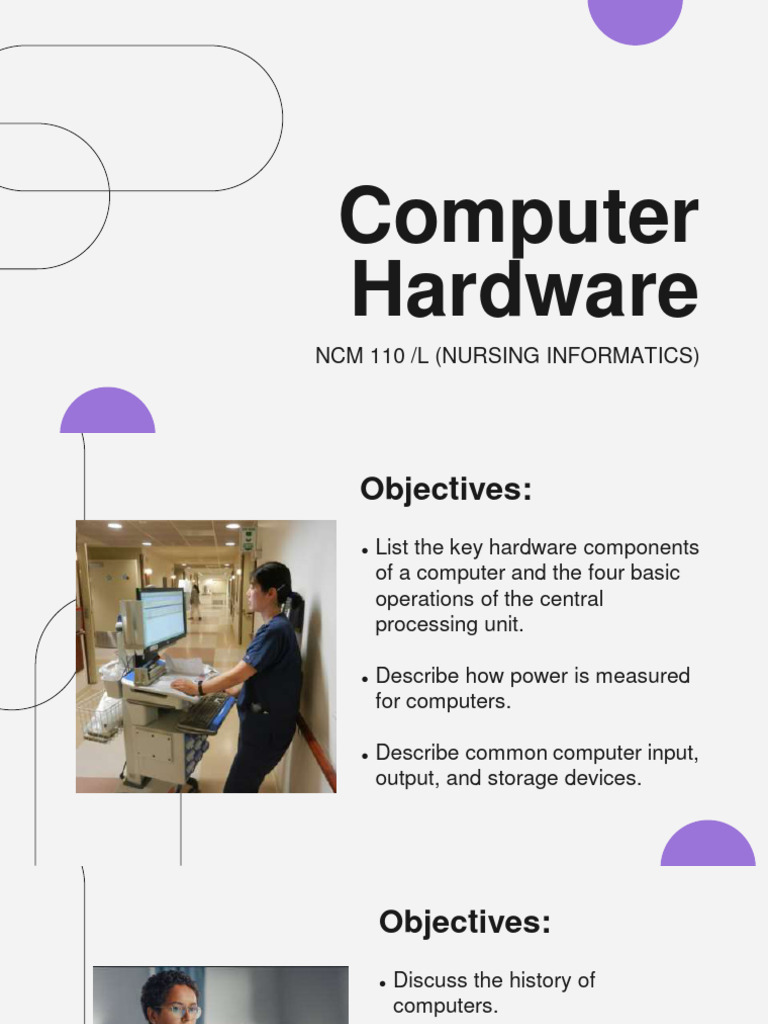 Week 1 3 - 1 - Computer Hardware | PDF | Computer Data Storage | Client–Server Model