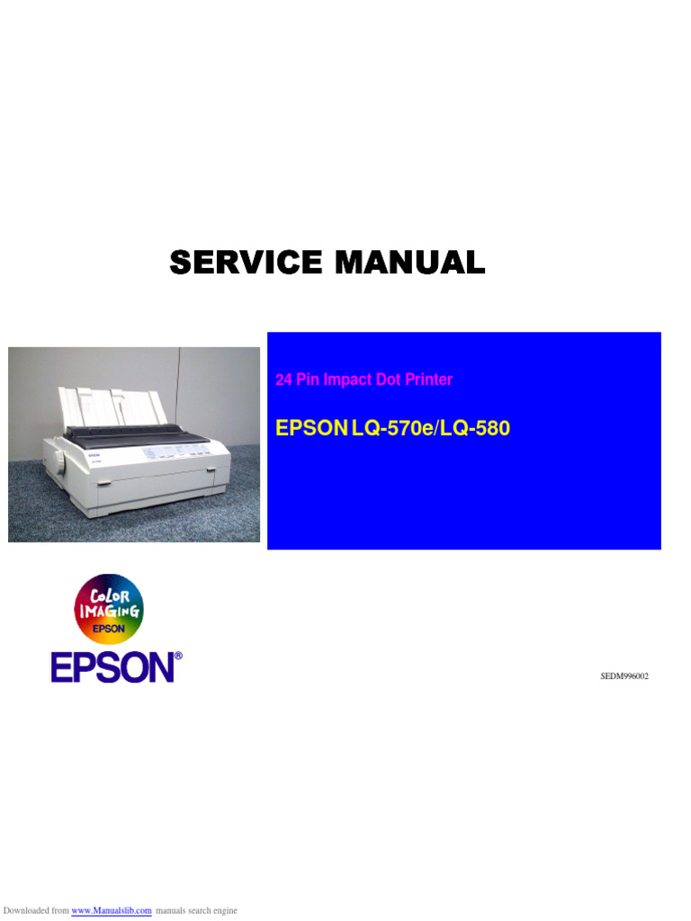 Lq570e MANUAL SERVICIO | PDF | Printer (Computing) | Computer Science