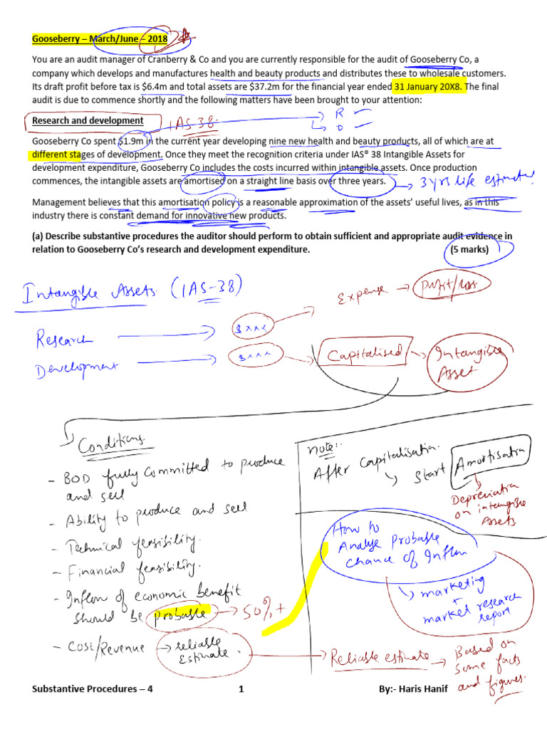 23) Substantive Procedures - 4 - Gooseberry Co | PDF | Depreciation ...