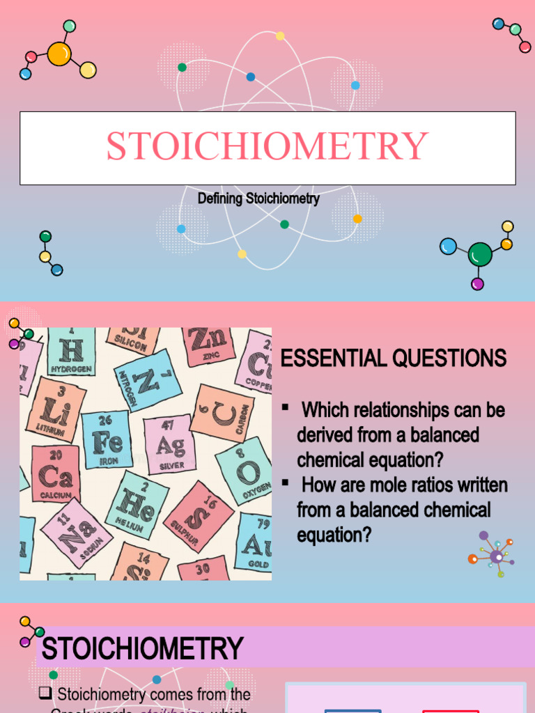 Stoichiometry Pdf Mole Unit Stoichiometry